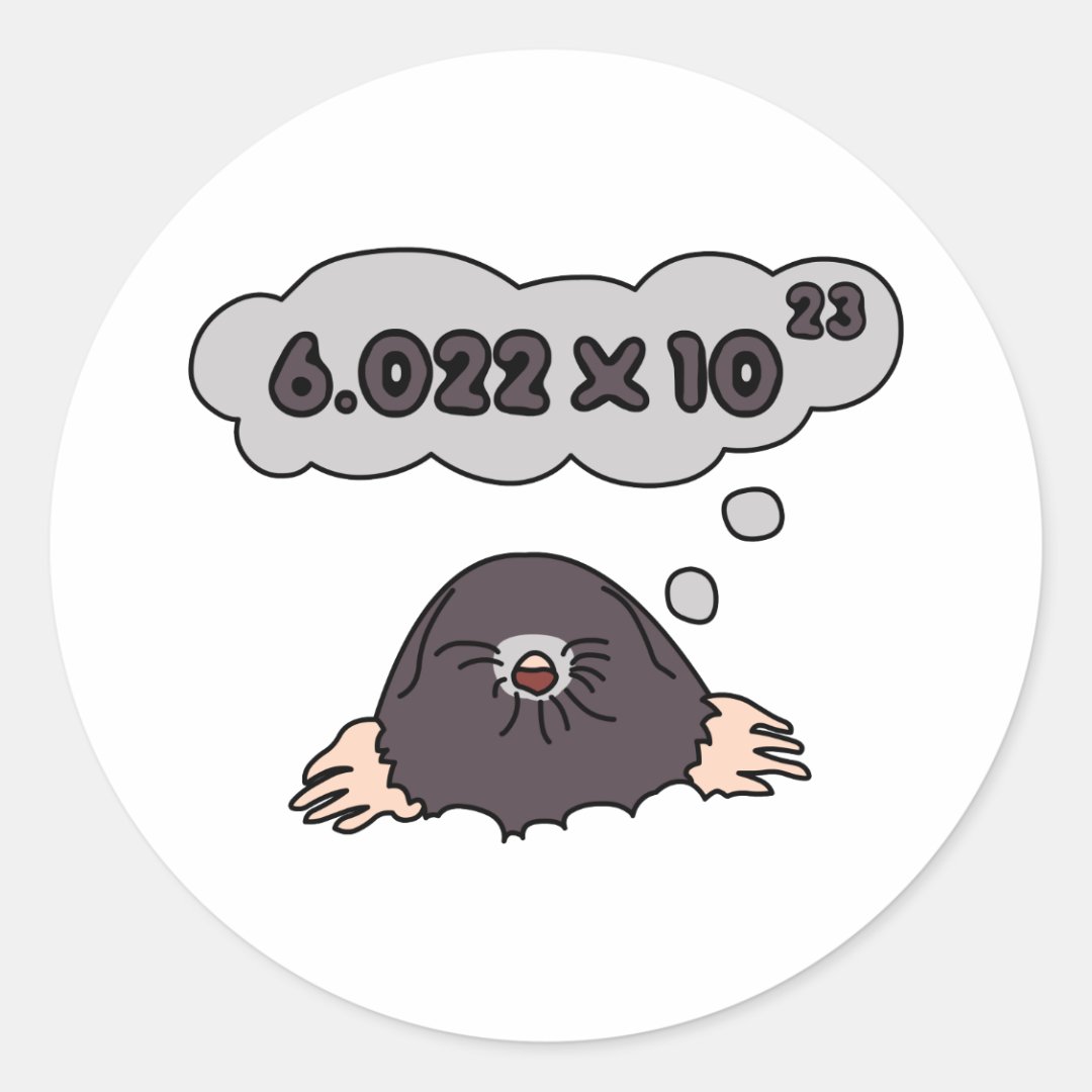 Mole Classic Round Sticker | Zazzle
