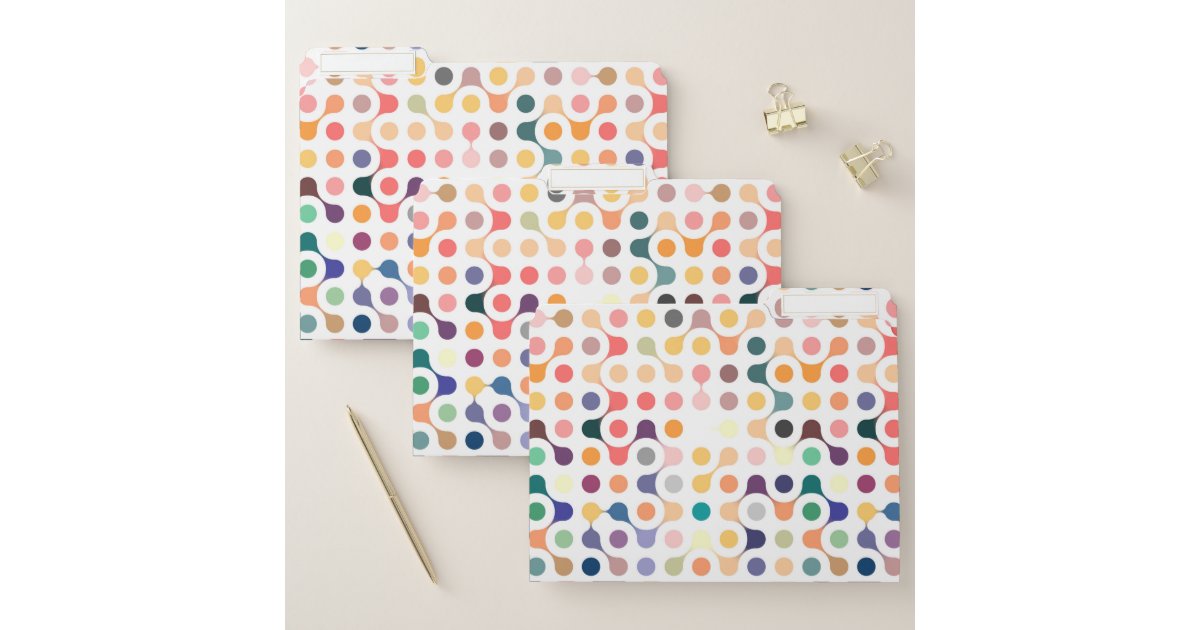 Molecular Structure Pattern File Folder | Zazzle