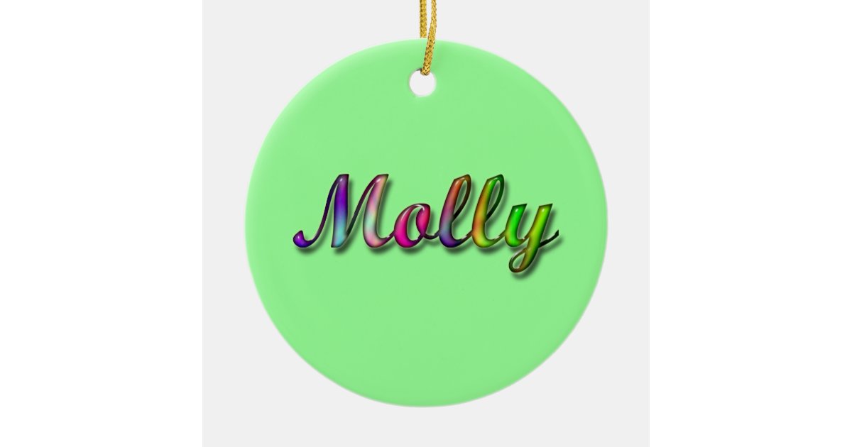 Molly_Name Ornament | Zazzle