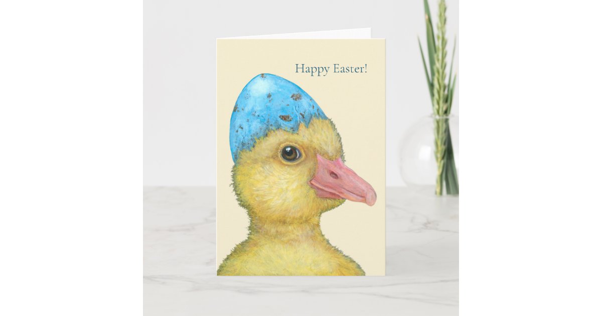Molly the duckling Easter card | Zazzle