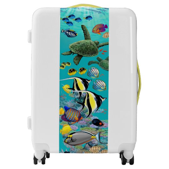Molokini Cove Hawaiian Tropical Fish Sea Turtle Luggage | Zazzle.com
