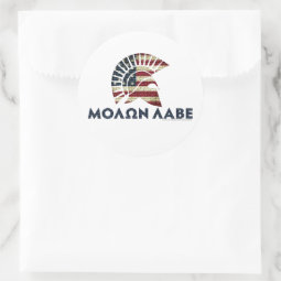 Molon Labe! Classic Round Sticker | Zazzle