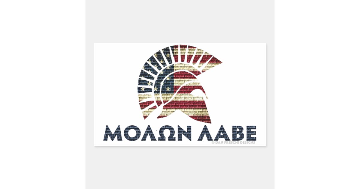 Molon Labe! Rectangular Sticker | Zazzle