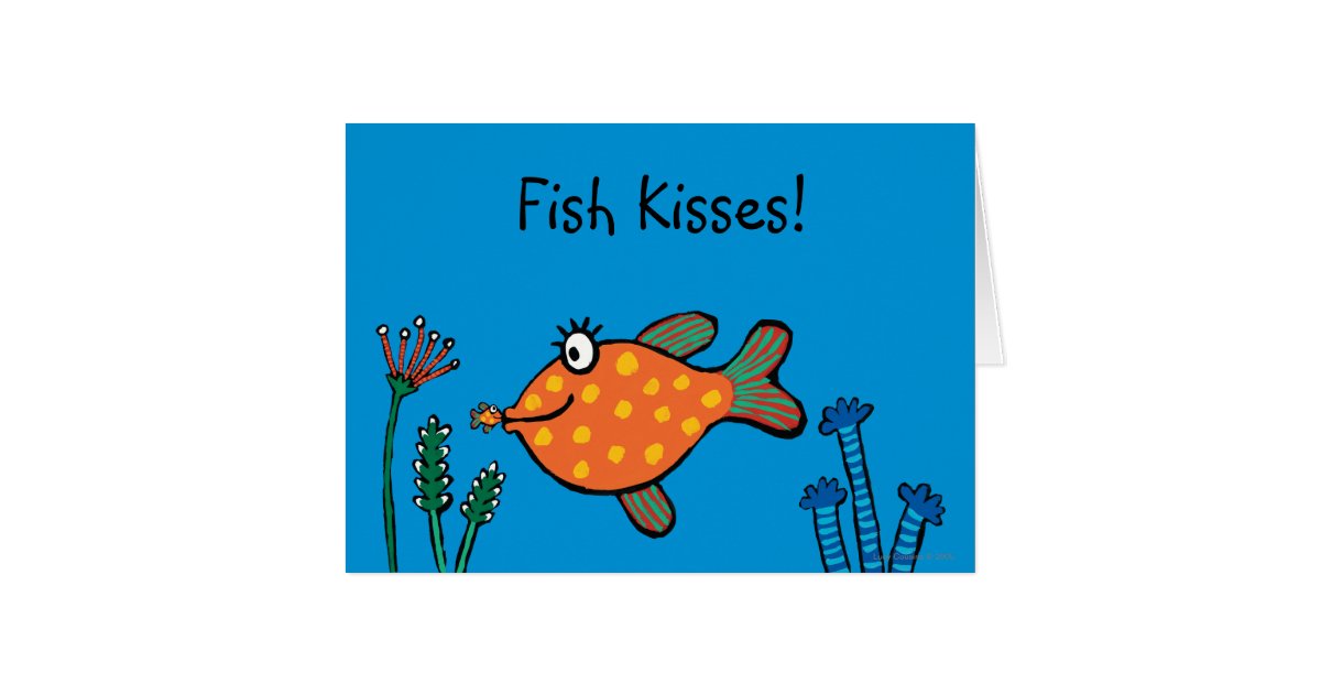 Mom and Baby Fish Kisses | Zazzle