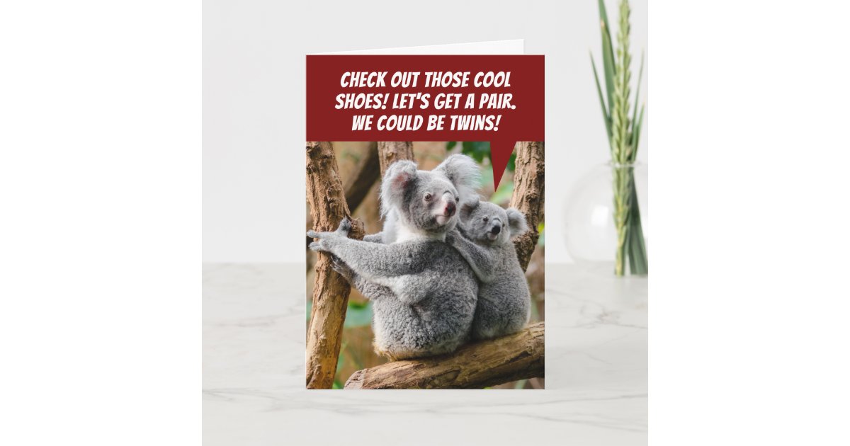 Mom and Baby Koala Bear- Quality Time Together Card | Zazzle