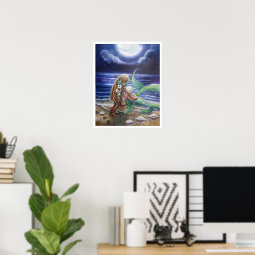 Mom and Baby mermaids Poster | Zazzle