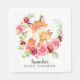 Mom & Baby Fox Girls Shower Paper Napkins | Zazzle