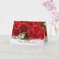 Mom Birthday card with red roses | Zazzle