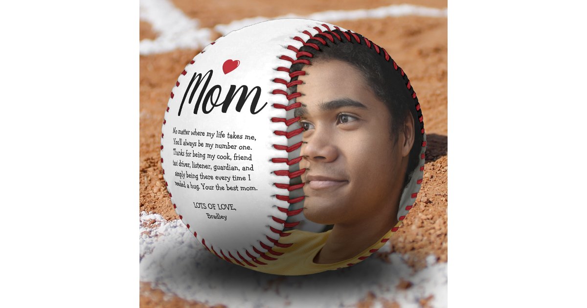 Mom Birthday - Mother's Day Photo Baseball | Zazzle