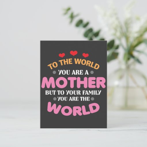 Mom Gift Idea - Mother's Day Mutti Love Postcard | Zazzle
