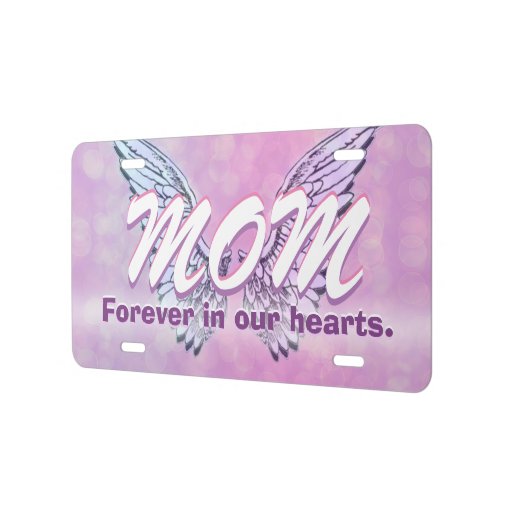 MOM Memorial License License Plate | Zazzle