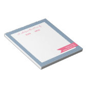 Mom Notepads, Blue and Pink Personalized Notepad | Zazzle