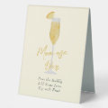 Mom-osa Bar for Mimosas at Baby Shower Table Tent | Zazzle