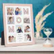 MOM Pink Letters Family Photo Collage Pink Frame | Zazzle