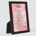 MOM PLAQUE | Zazzle