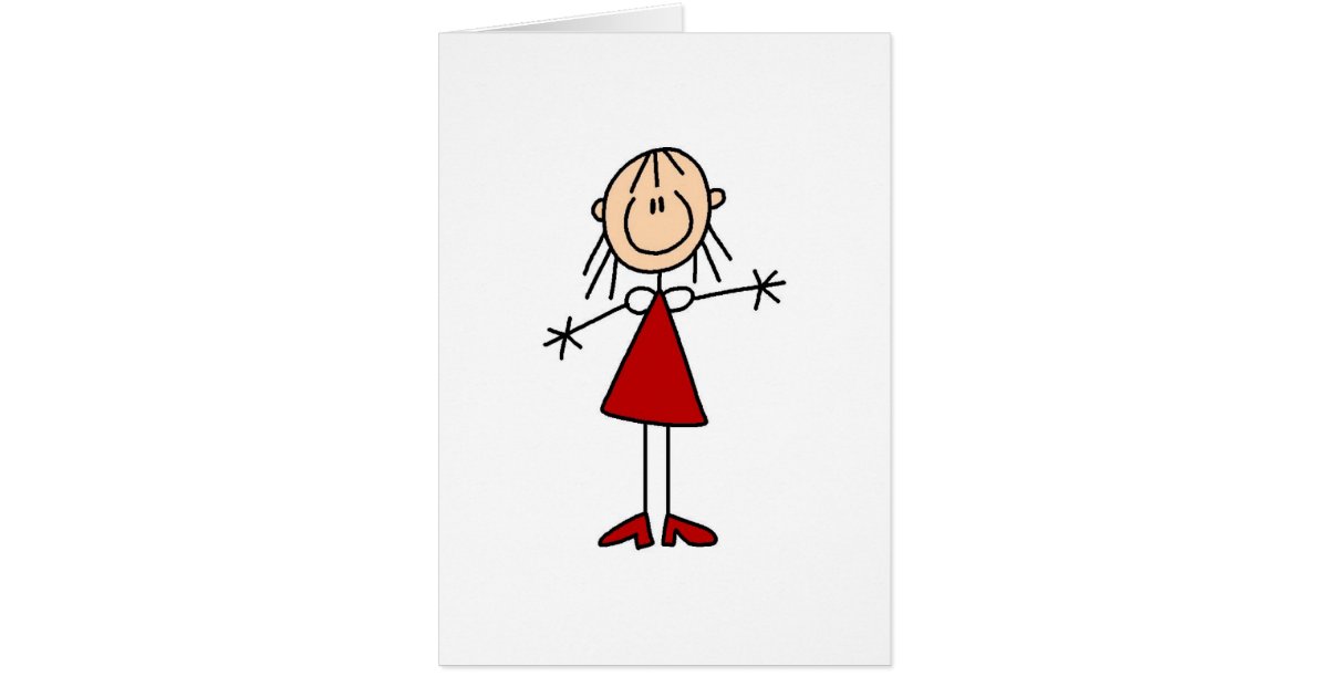 Mom Stick Figure Card | Zazzle