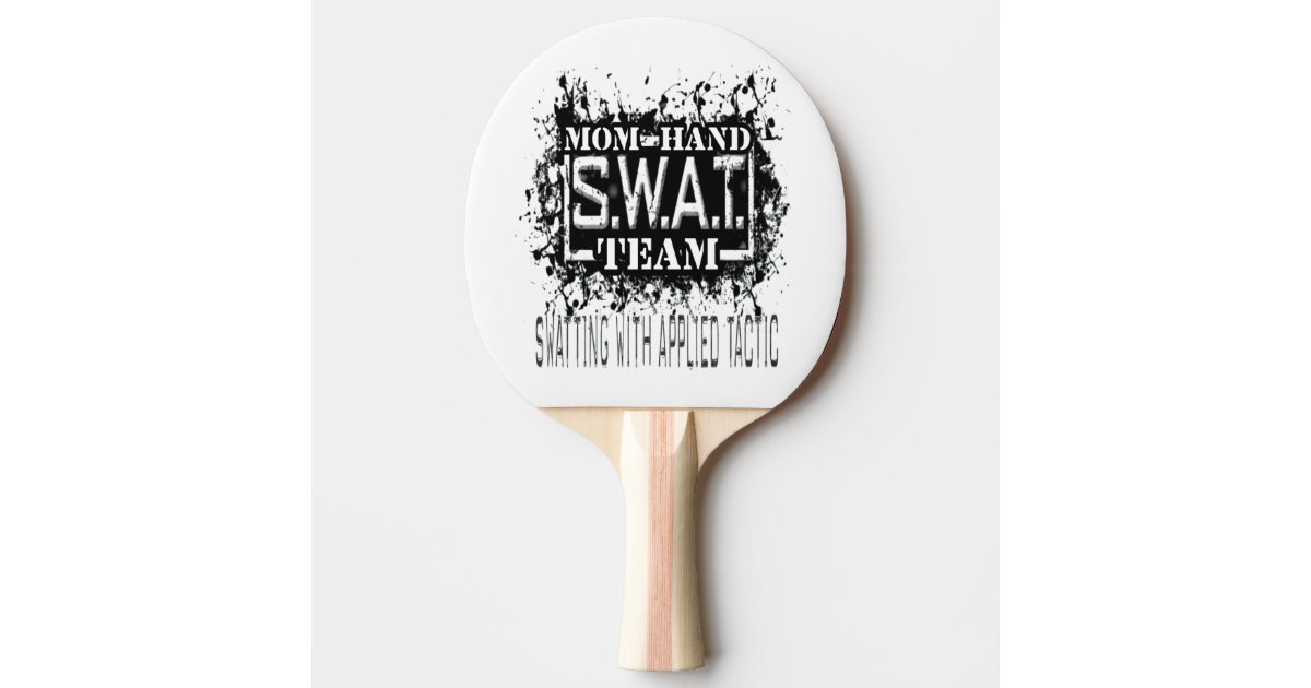 Mom SWAT Ping-Pong Paddle | Zazzle
