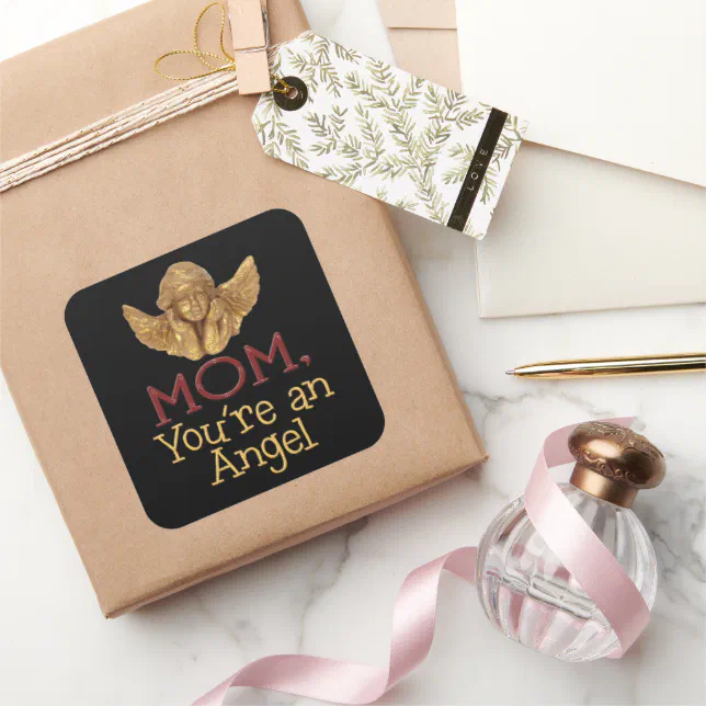 Mom you're an Angel sticker | Zazzle