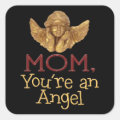 Mom you're an Angel sticker | Zazzle