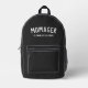 Momager | Modern Mom Manager Kids Names Printed Backpack | Zazzle