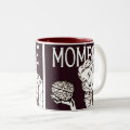 Mombie Retro Zombie Two-Tone Coffee Mug | Zazzle