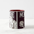 Mombie Retro Zombie Two-Tone Coffee Mug | Zazzle