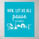 Moment of Science Teal Poster | Zazzle