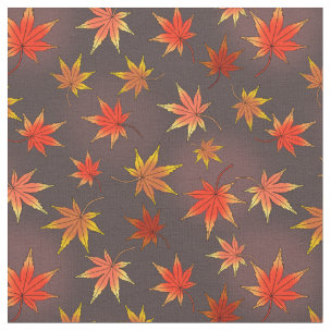 Momiji Pattern - Japanese Maple Leaf in Autumn Fabric | Zazzle