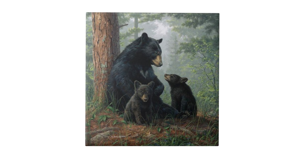 Momma Bear Tile | Zazzle