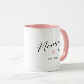 Mommy Script Established Mom Gift Mug | Zazzle