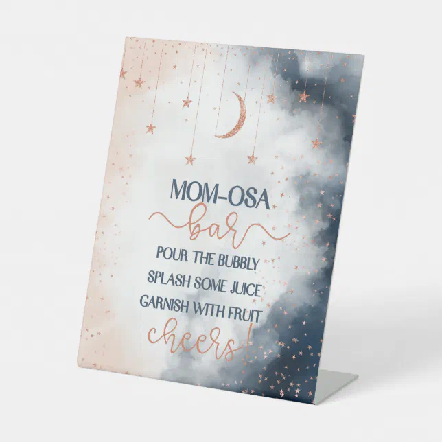 Momosa Bar Sign, Gender Reveal Drinks Sign | Zazzle Momosa Bar Sign, Gender Reveal Drinks Sign | Zazzle