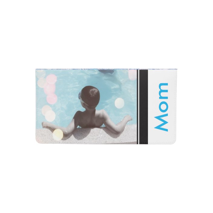 Mom's Photo Checkbook Cover Template | Zazzle.com