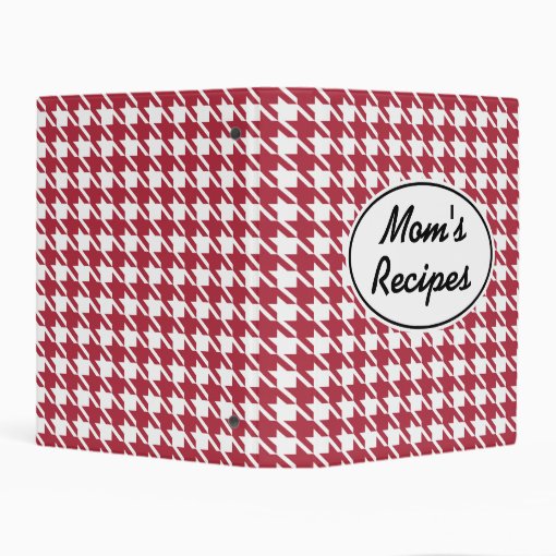 Mom's Recipes Small Recipe Organizer Binder Gift | Zazzle