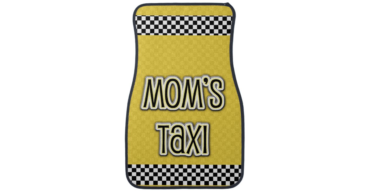 Mom's Taxi Funny Mama Humor Design Car Mat | Zazzle