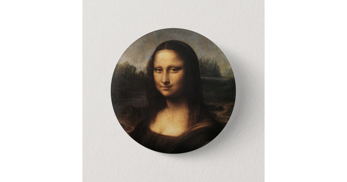 Mona Lisa Button | Zazzle