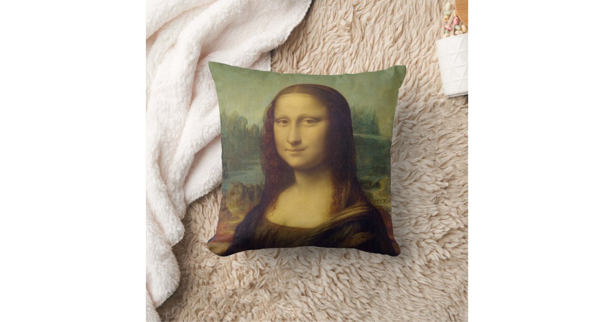 Mona Lisa By Leonardo Da Vinci Throw Pillow | Zazzle