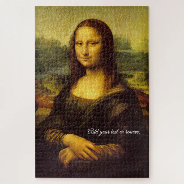 "Mona Lisa" by the Renaissance painter Da Vinci, Jigsaw Puzzle | Zazzle