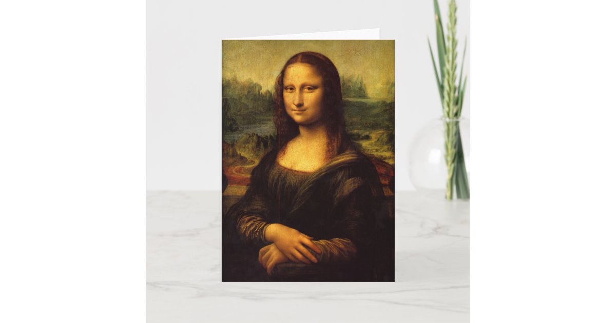 Mona Lisa Card | Zazzle
