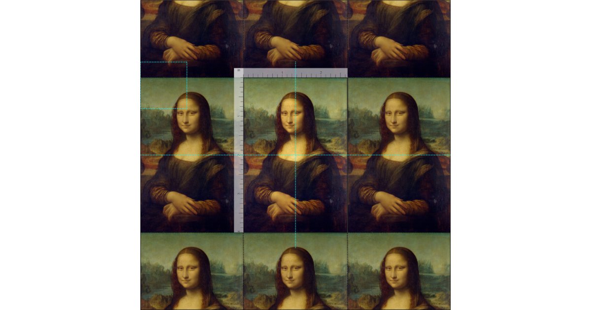 Mona Lisa Fabric | Zazzle