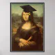 Mona Lisa Graduation Grad Cap Poster | Zazzle