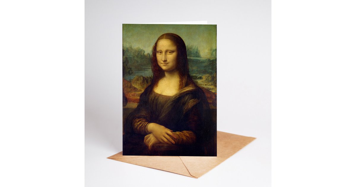 Mona Lisa | Leonardo da Vinci Card | Zazzle