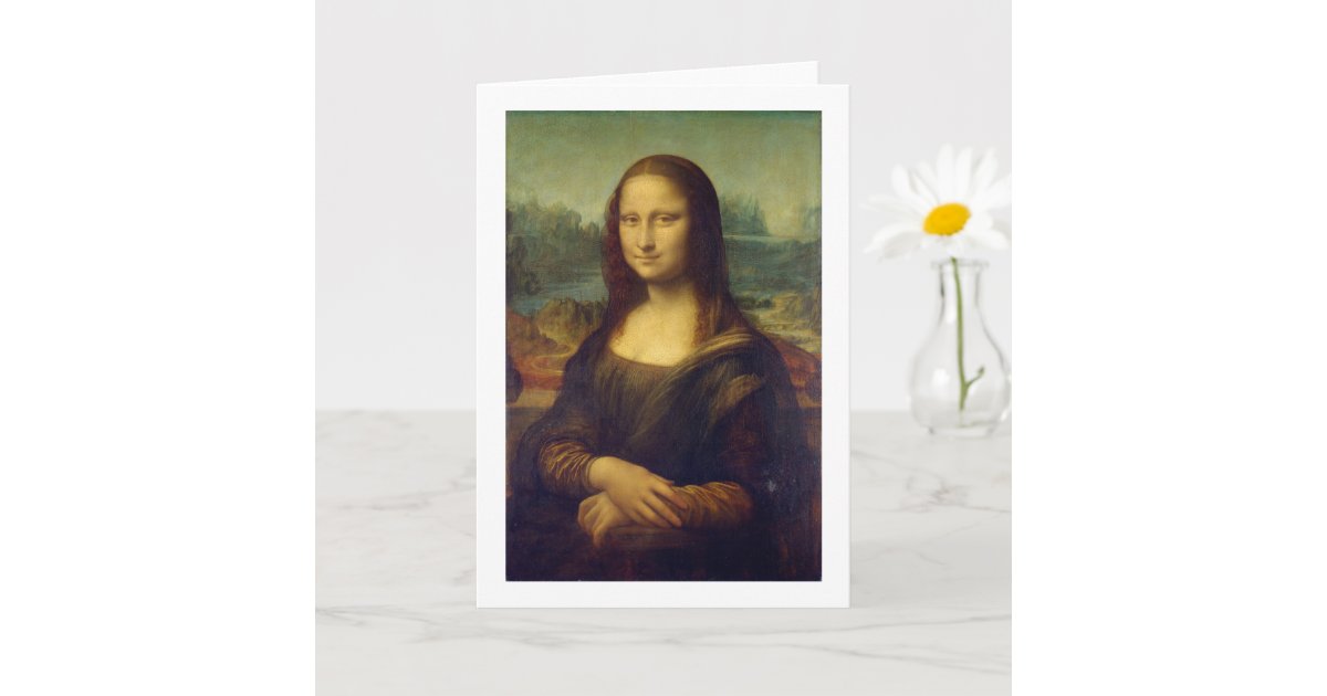 Mona Lisa, Leonardo da Vinci Card | Zazzle