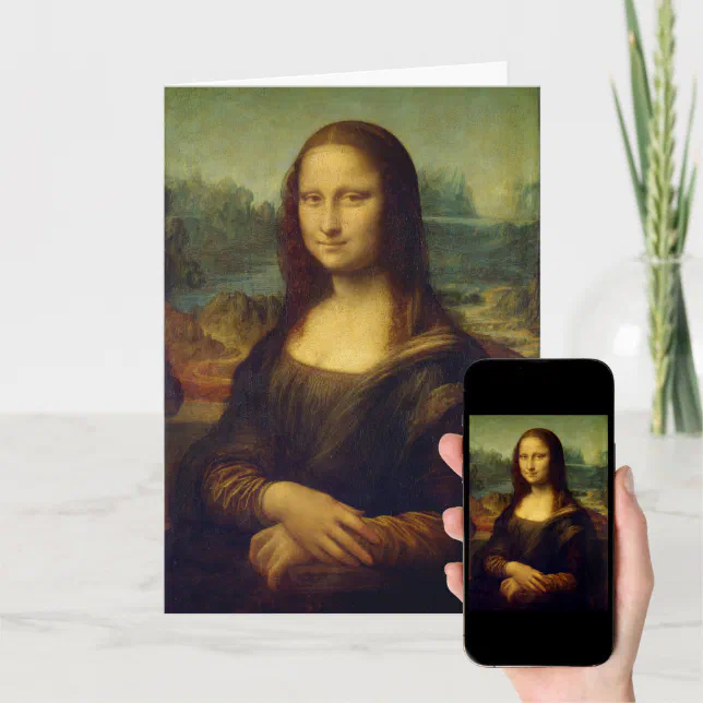 Mona Lisa | Leonardo da Vinci Card | Zazzle