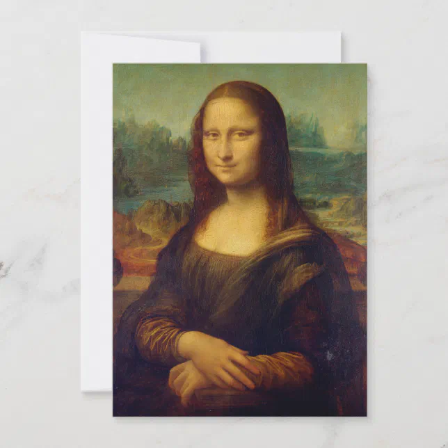 Mona Lisa - Leonardo da Vinci Invitation | Zazzle