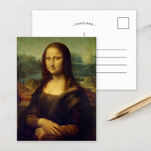Mona Lisa | Leonardo da Vinci Postcard | Zazzle