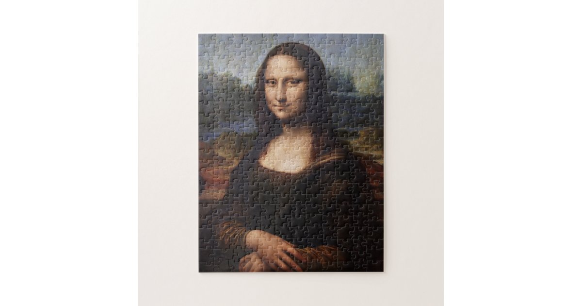 Mona Lisa & Leonardo da Vinci /vintage Italy Jigsaw Puzzle | Zazzle