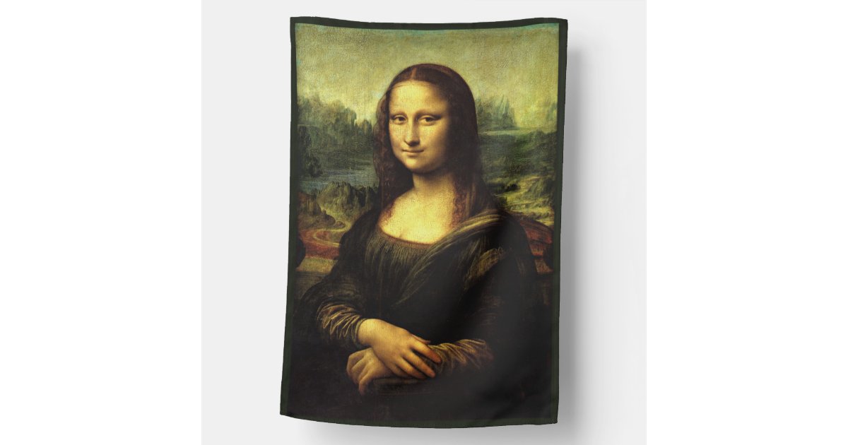 Mona Lisa, Masterpiece, House Flag | Zazzle