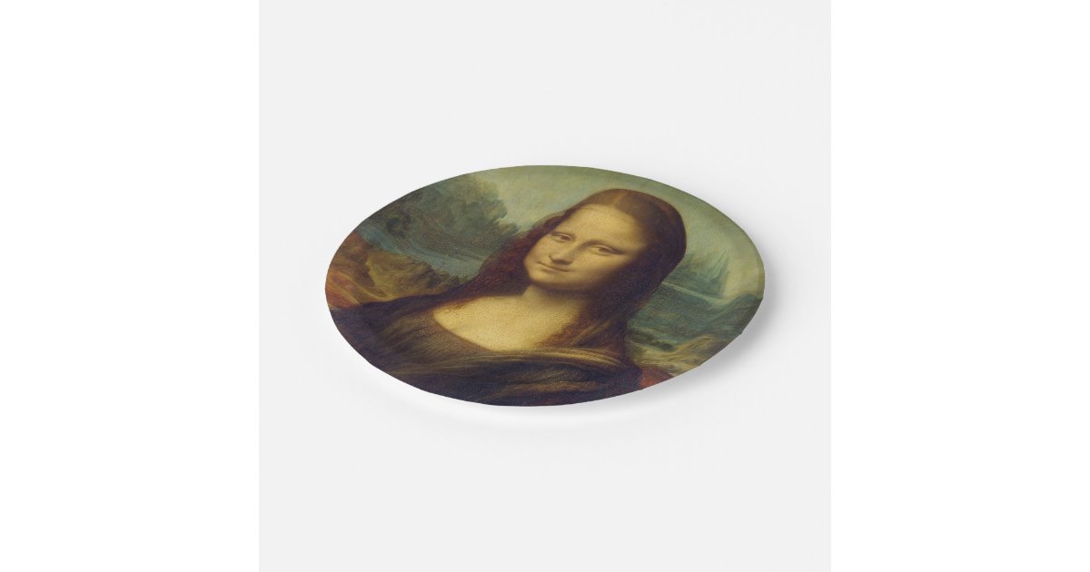 Mona Lisa Paper Plates | Zazzle