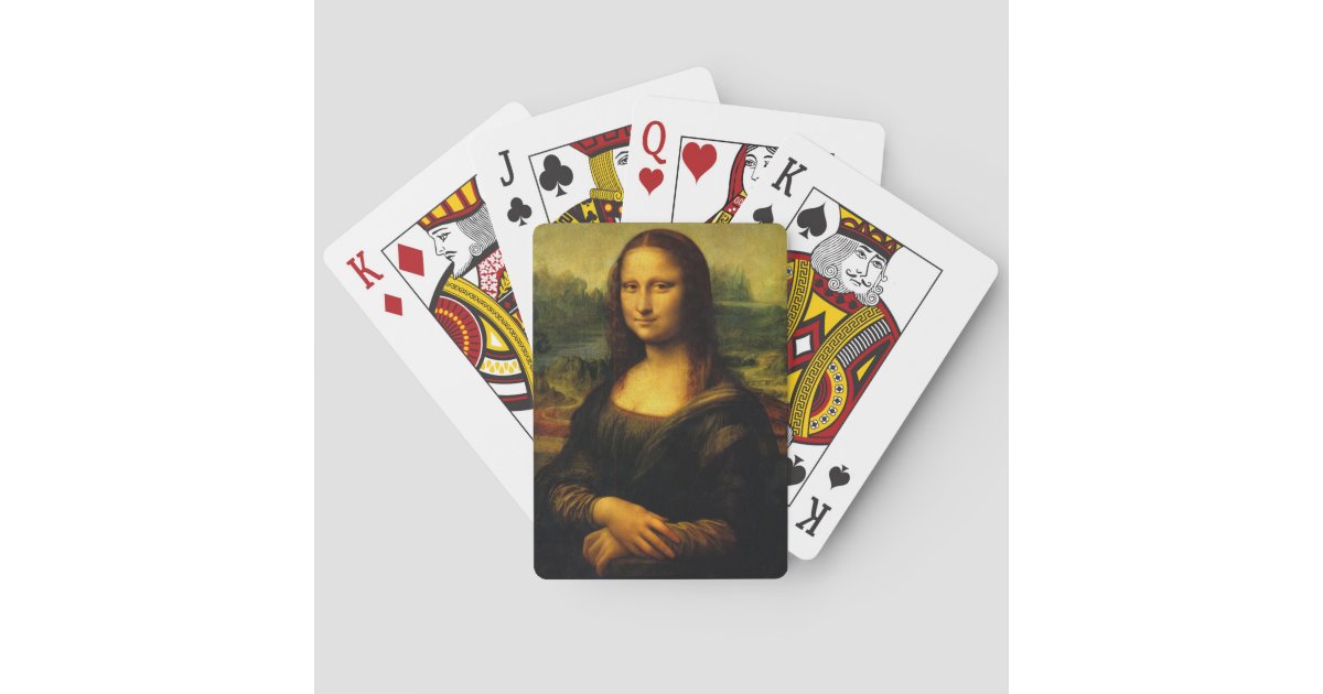 Mona Lisa Playing Cards | Zazzle