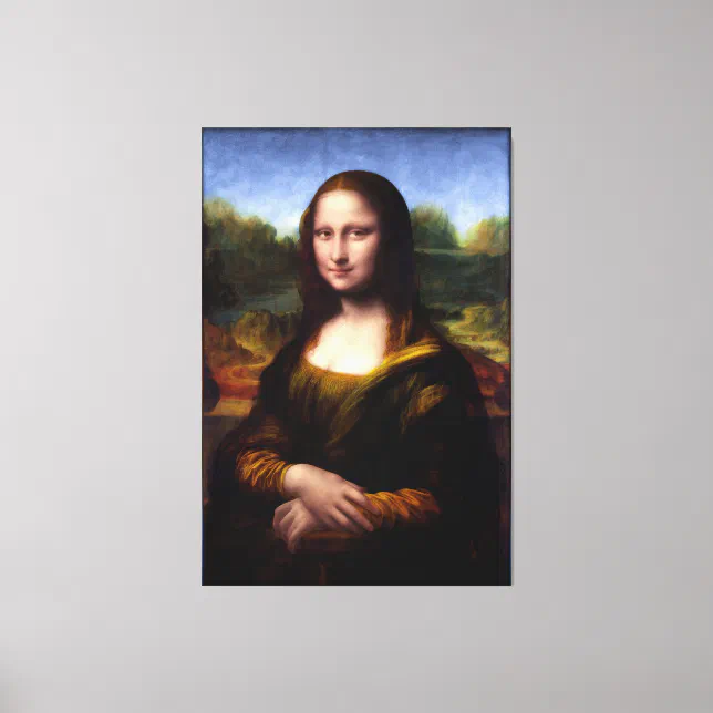 Mona Lisa (Portrait of Lisa Gherardini) Canvas Print | Zazzle